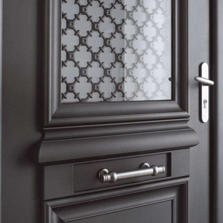 Porte d'entrée Alu Bel'm ATHENA à 1 vantail ouverture à la française