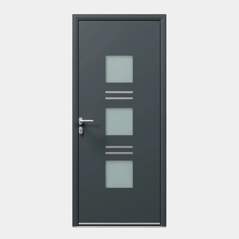 Porte d'entrée ALU monobloc Mérignac - Design & isolante - 1 vantail