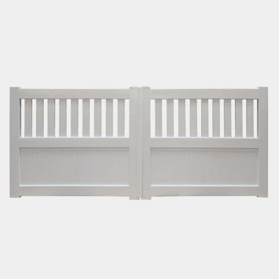 Portail PVC battant sur mesure modèle Mathieu - Direct usine