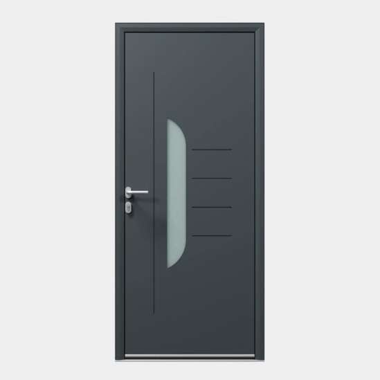 Porte d'entrée ALU monobloc - Design & isolante - 1 vantail