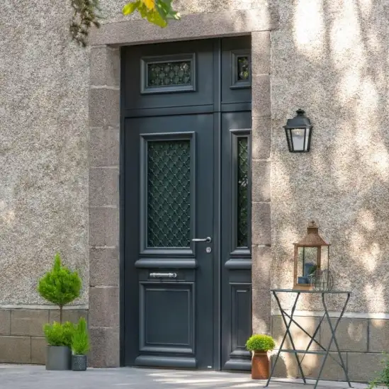 Porte d'entrée Alu Bel'm ATHENA à 1 vantail à la française