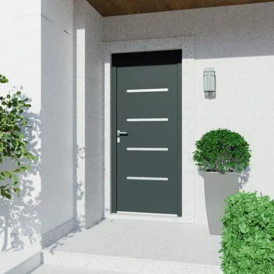 Porte d'entrée PVC sur mesure modèle Talence - Profil 70mm