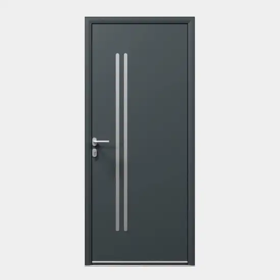 Porte d'entrée ALU monobloc - Design & isolante - 1 vantail