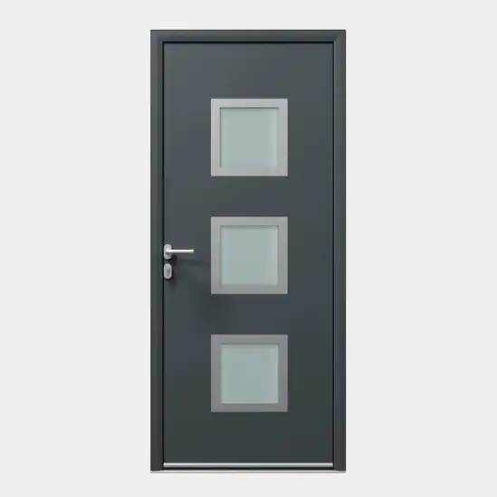 Porte d'entrée ALU monobloc - Design & isolante - 1 vantail