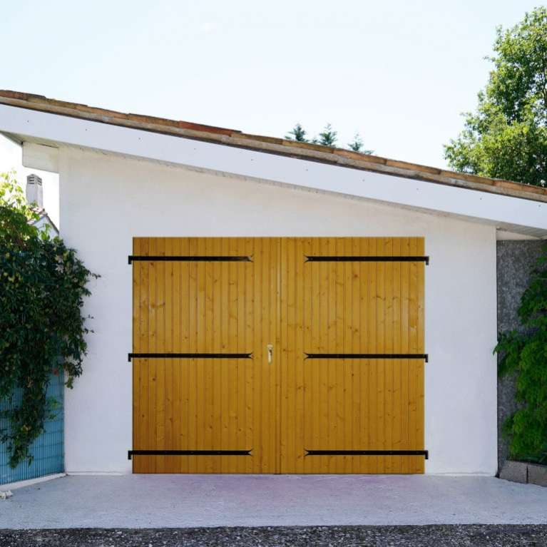 Configurez votre porte de garage battante BOIS 27mm 2V sur mesure