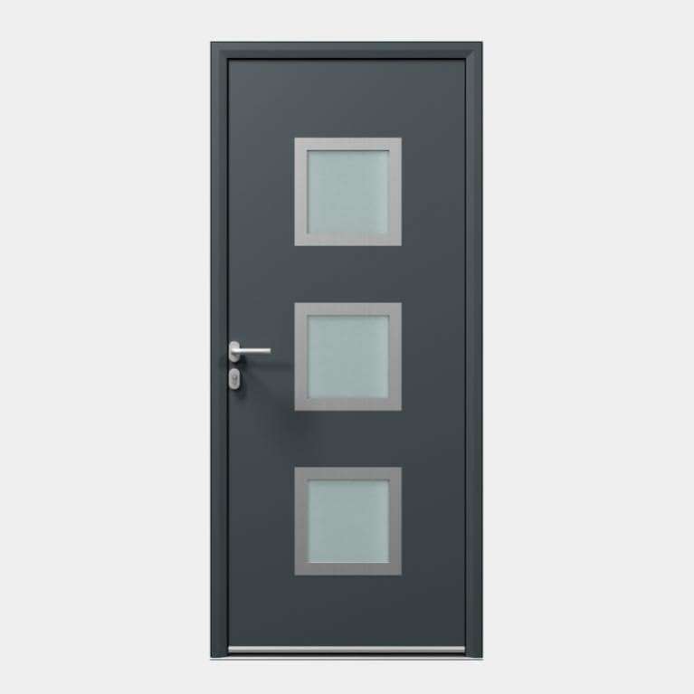 Porte d'entrée ALU monobloc - Design & isolante - 1 vantail