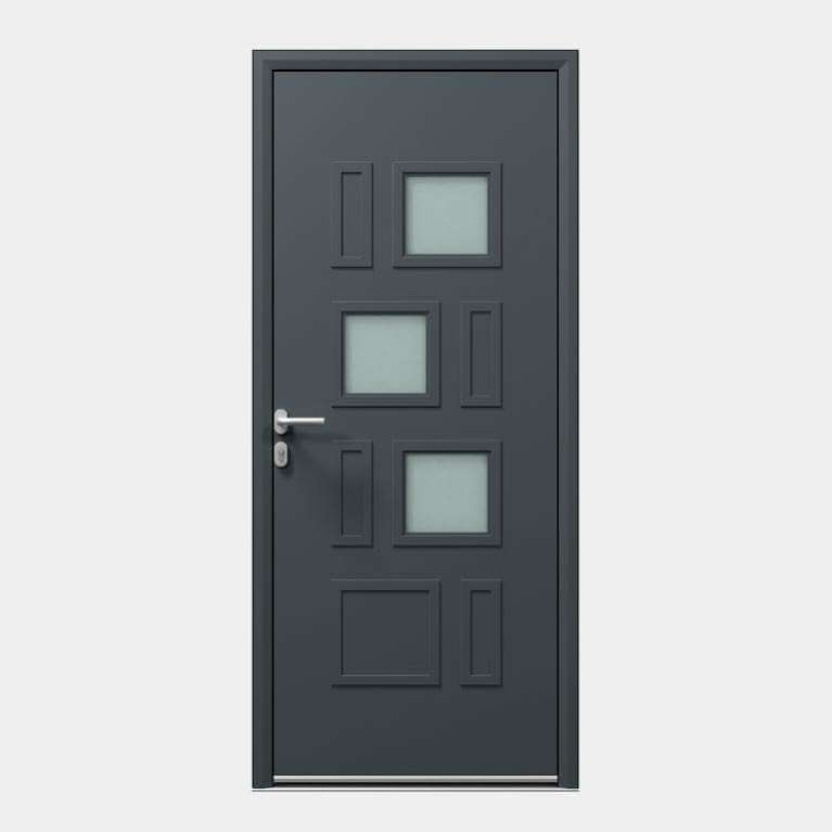 Porte d'entrée ALU monobloc - Design & isolante - 1 vantail