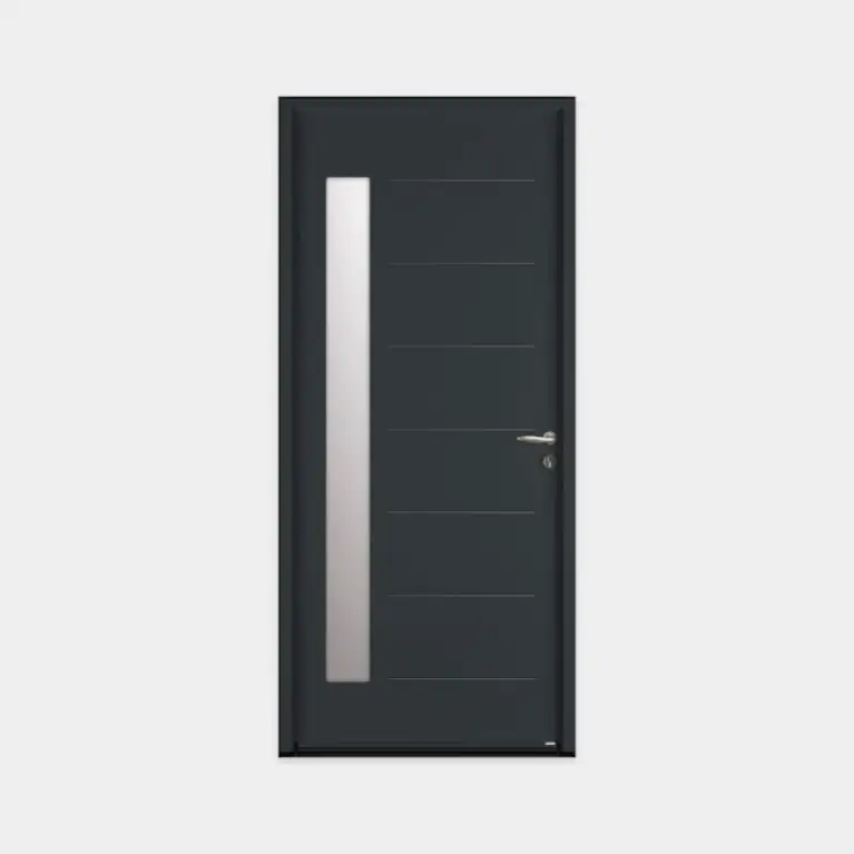 Porte d'entrée Acier Bel'm ABSCISSE EVO à 1 vantail à la française