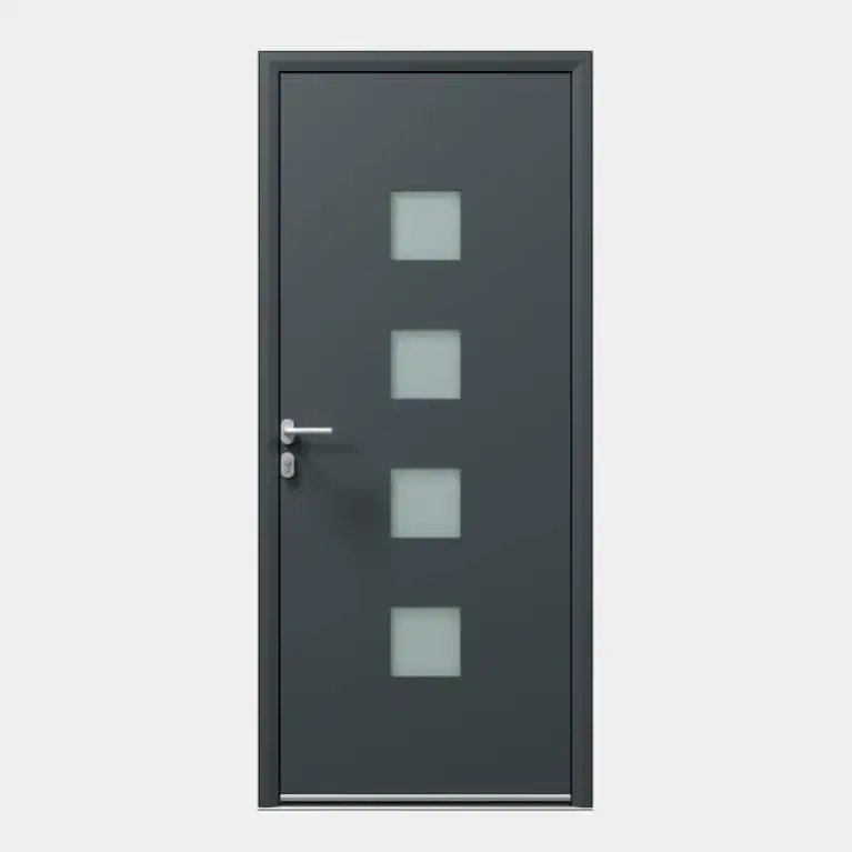 Porte d'entrée ALU monobloc - Design & isolante - 1 vantail