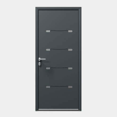 Porte d'entrée ALU monobloc - Design & isolante - 1 vantail