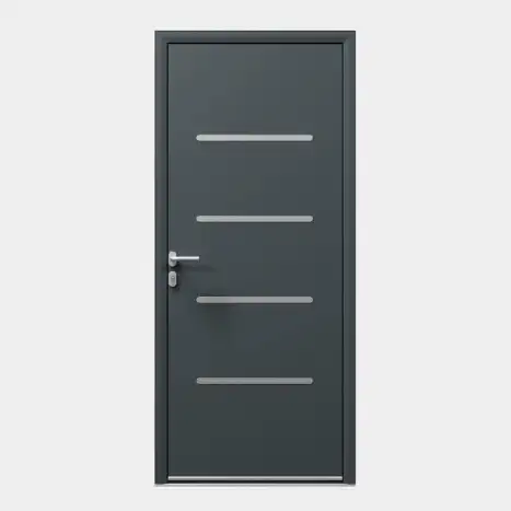 Porte d'entrée ALU monobloc - Design & isolante - 1 vantail