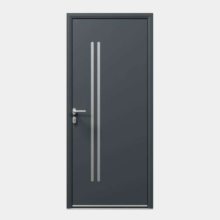 Porte d'entrée ALU monobloc - Design & isolante - 1 vantail
