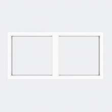 Châssis fixe simple + 1 fixe en PVC sur mesure | Brico fenêtre